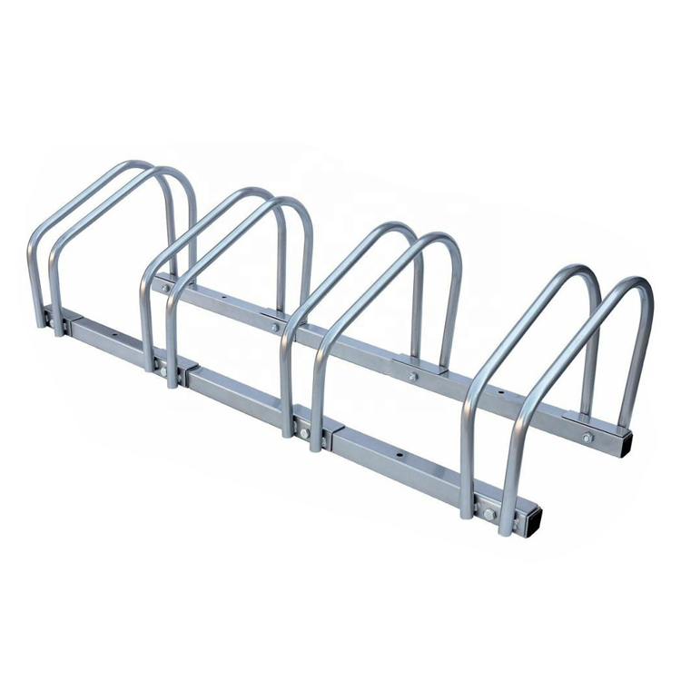 Low Profile Bike Rack LPBR05. 4-Bike, Galvanized Surface - Tailongrise