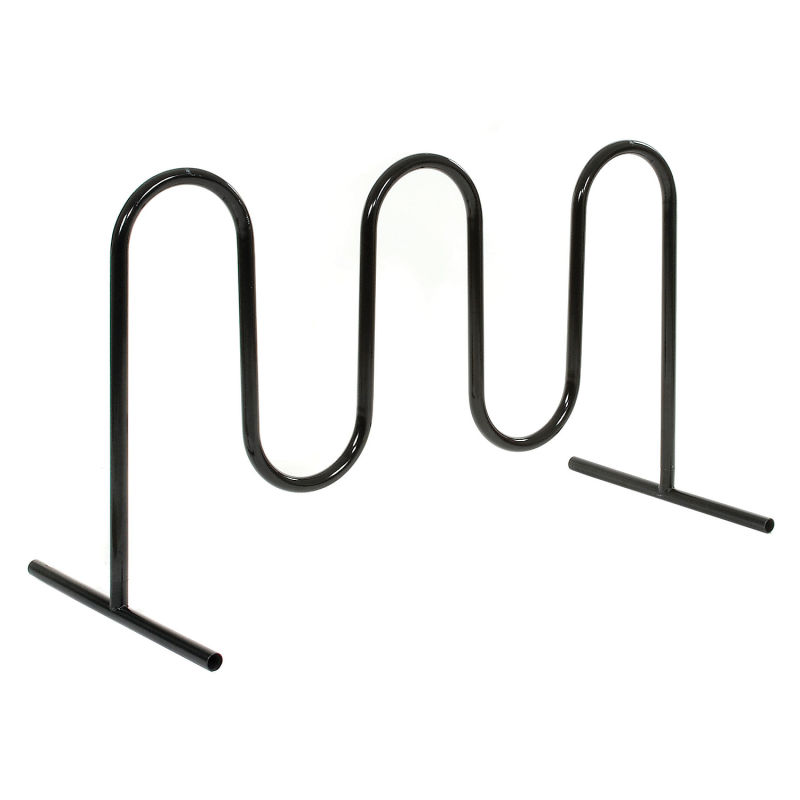 Wave Bike Rack, Black, 7-Bike, Free Stading - Tailongrise